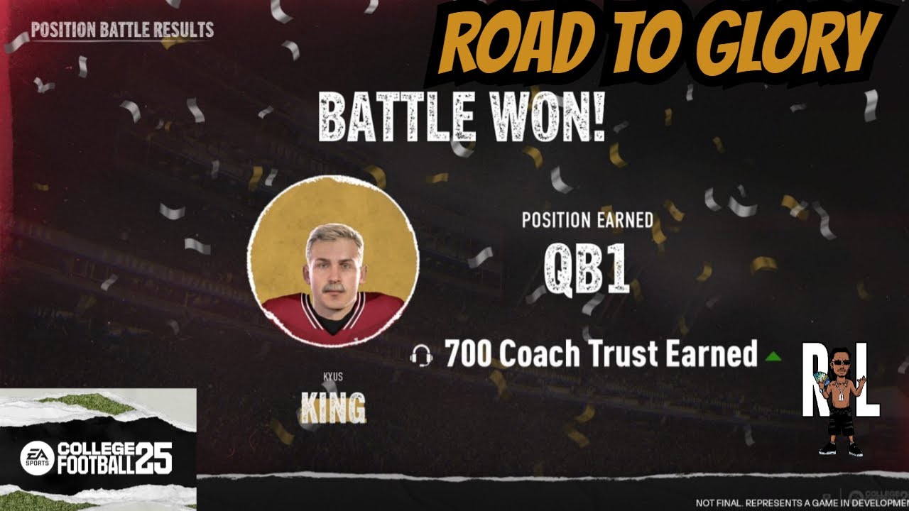 College Football 25 Road to Glory: Coach Trust & Position Battles ...