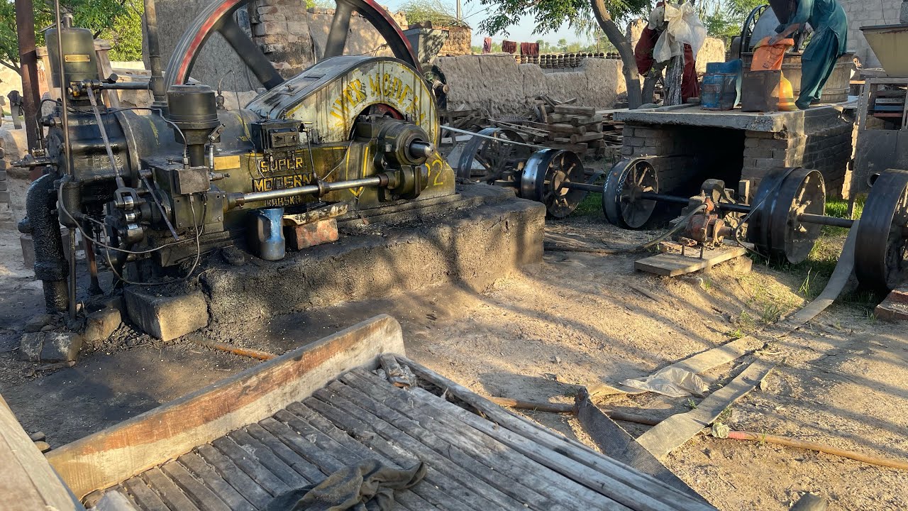 Most Amazing Starting Old Desi Diesel Engine || Ruston Hornsby Diesel ...