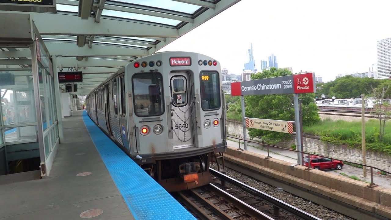 CTA "L" Train System : Howard Bound Bombardier 5000-Series Red Line ...