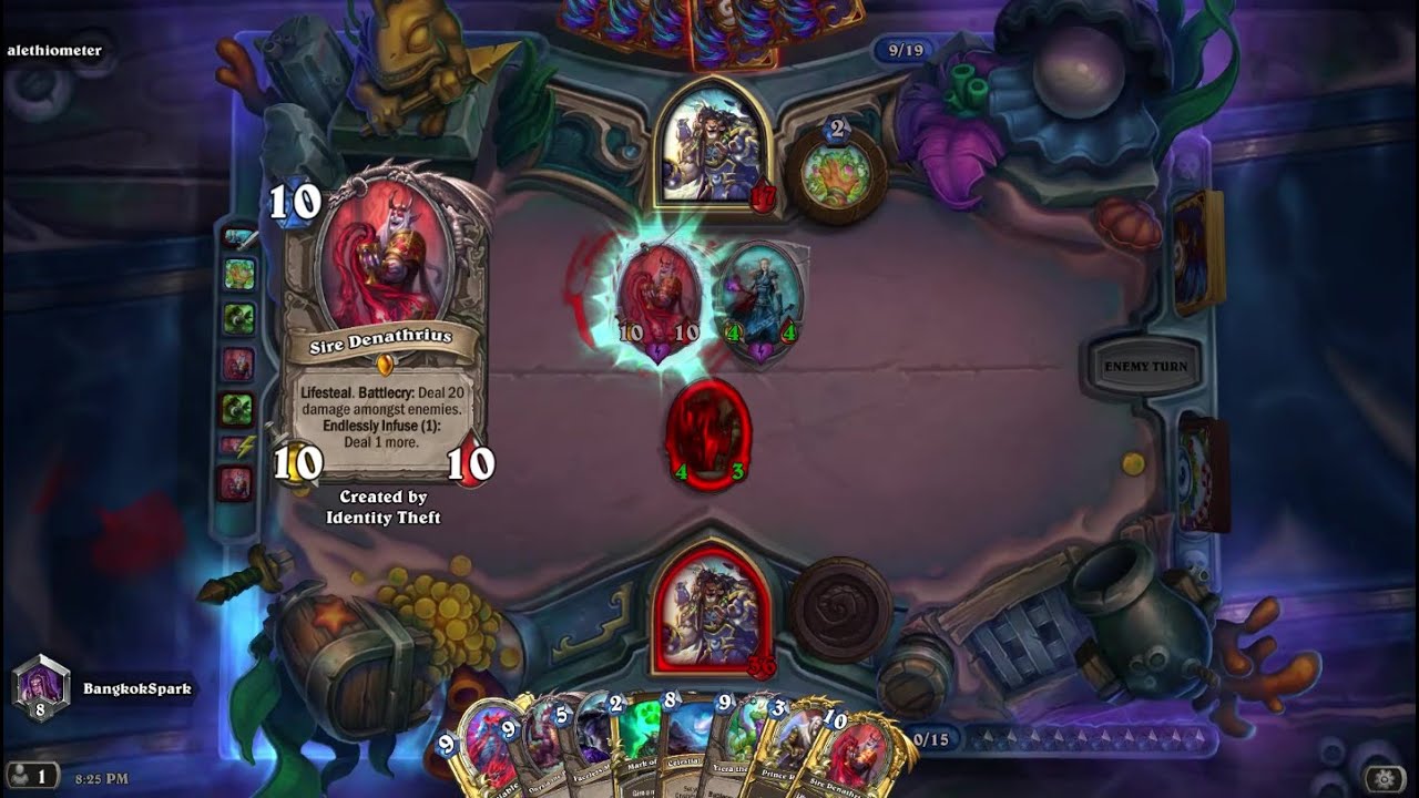 Hearthstone Guff Vs Guff with Quintuple Denathrius, Standard Silver 8 ...