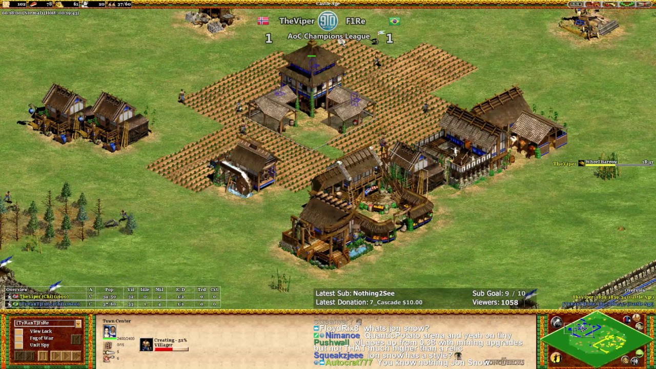 TheViper vs F1Re - AoC Champions League - Game 3 - YouTube