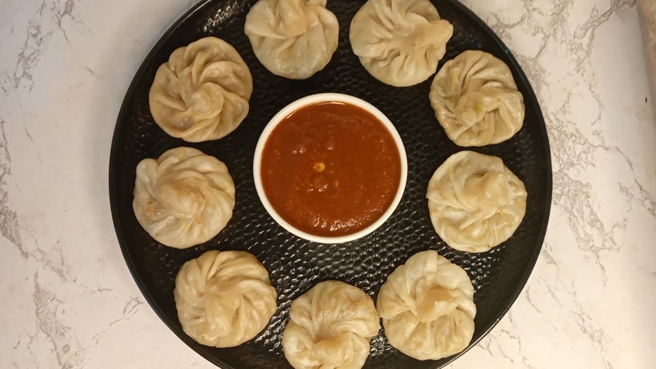 Veg momo with momos chutney recipe # street style momo recipe with momo ...