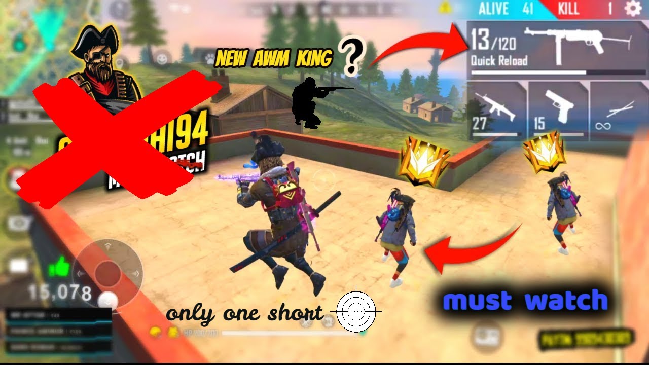 free fire new awm king | free fire awm highlights|free fire awm only ...