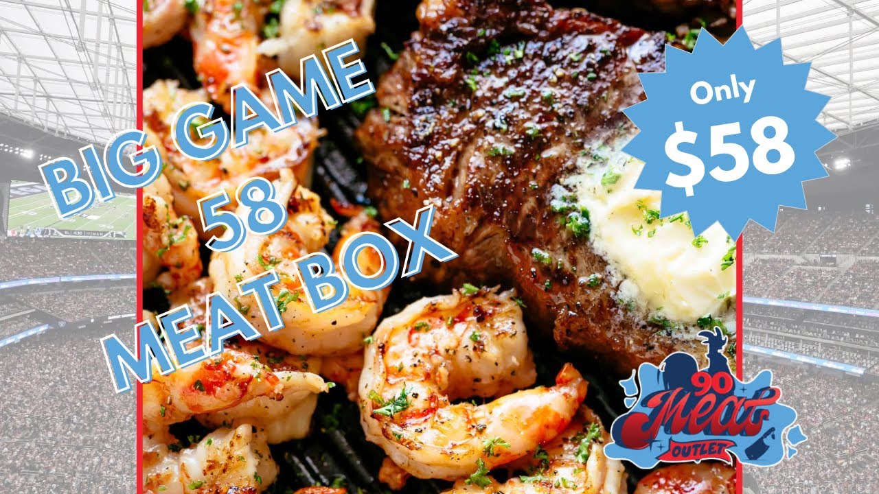 Big Game 58 Meat Box At 90 Meat Outlet - YouTube