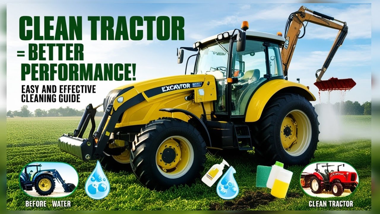 Clean Tractor, Better Performance: Easy and Effective Washing🚜 - YouTube
