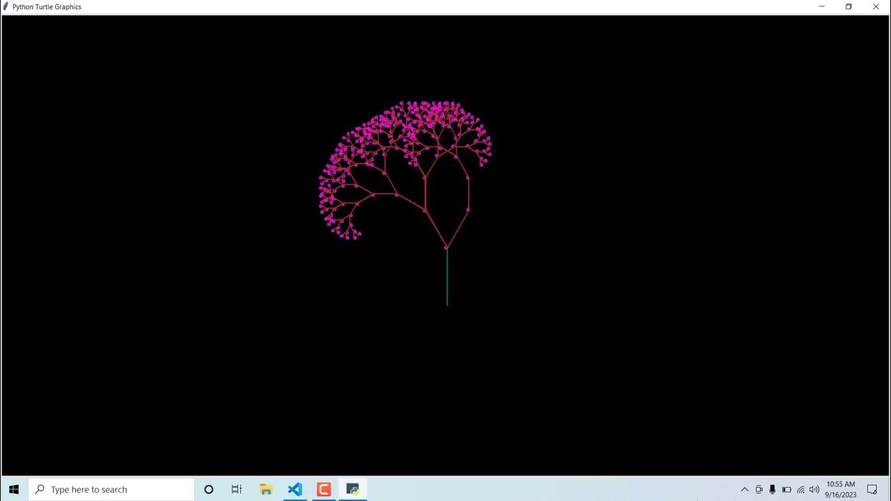 How To Draw Tree Using Python Amin Coding Youtube