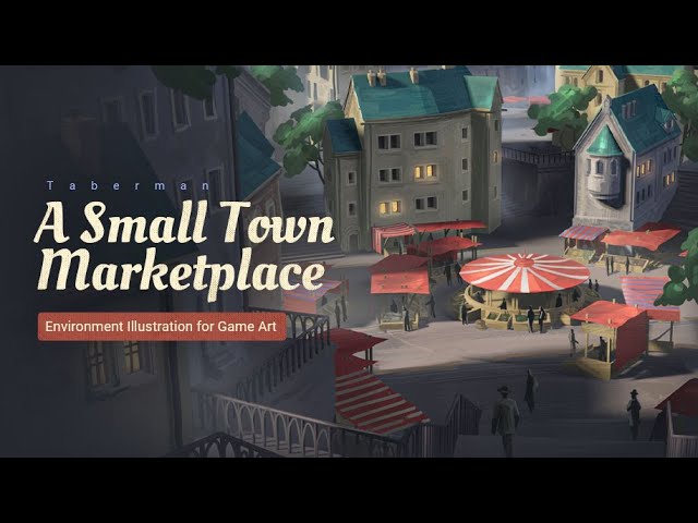 Small Town Concept Art