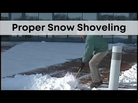 Proper Shoveling Techniques - YouTube