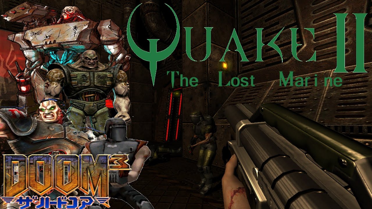 Quake II: Lost Marine (2005) (DOOM 3 MOD) - NO DEATH RUN (HARD SKILL ...