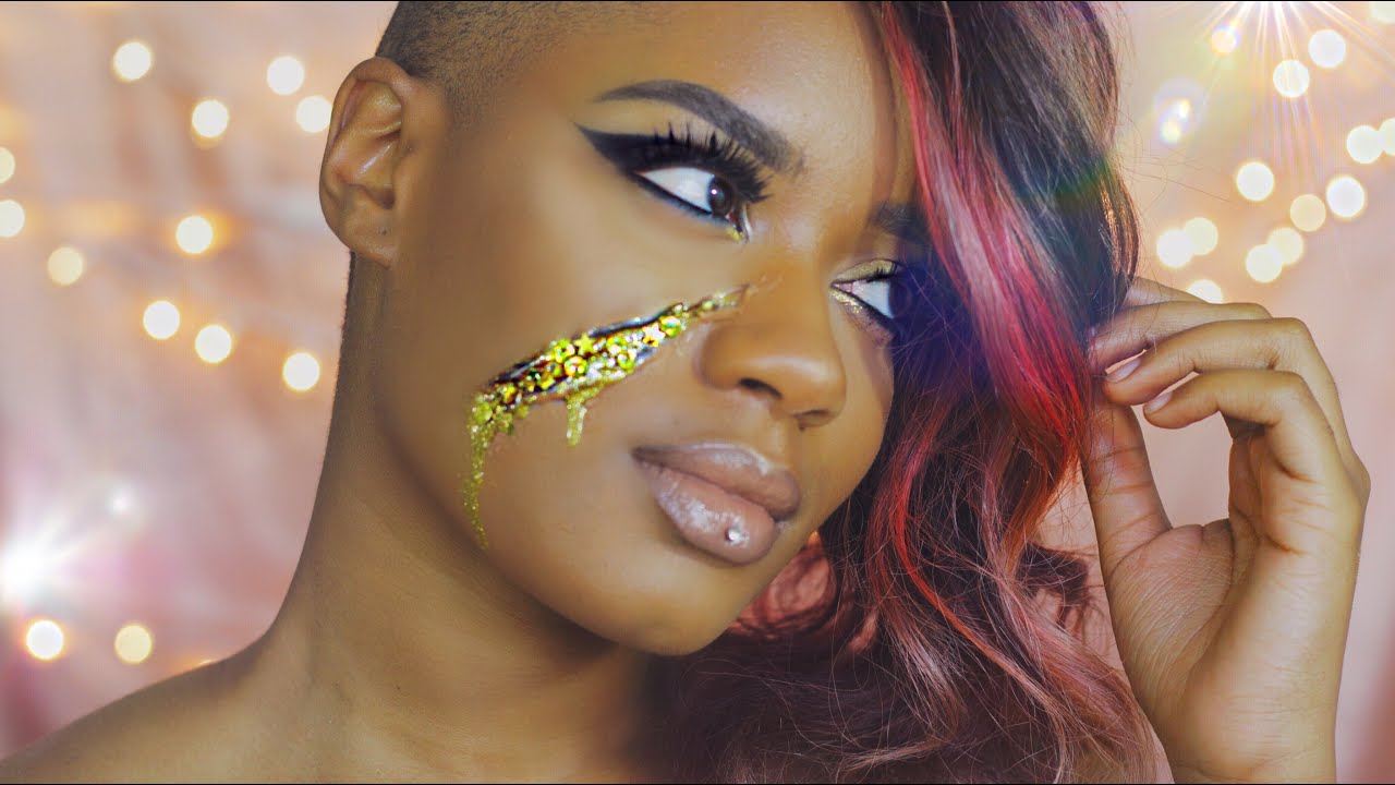 Special Effects Glitter Cut Makeup - YouTube