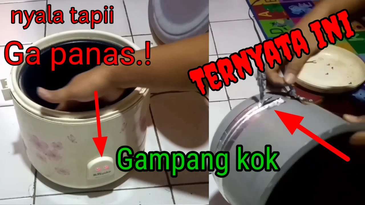 ganti elemen magicom | ganti elemen pemanas rice cooker - YouTube