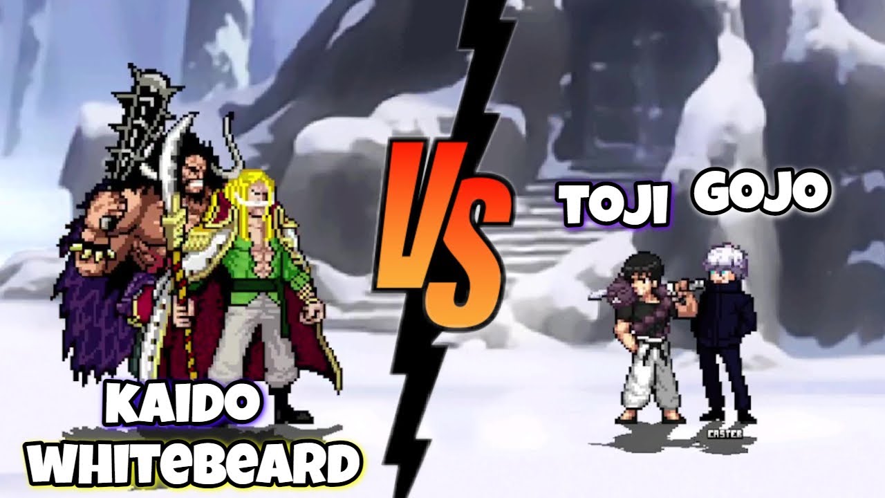 Kaido and Whitebeard Vs Toji and Gojo one piece x jujutsu kaisen fights ...
