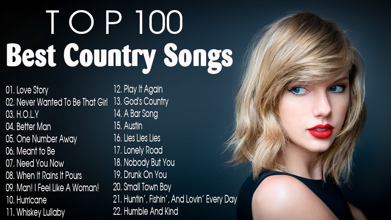 Top 100 Best Country Songs || Popular Counrty Music Hits || New Country ...