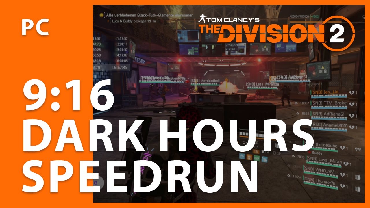 [9:16] PC Sub10 PB Dark Hours Speedrun - The Division 2 - YouTube