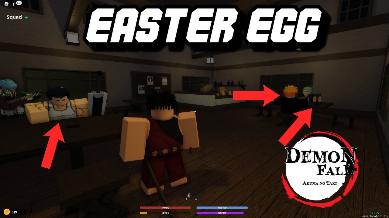 How to Find Demon Fall Easter Egg Ichigo,Escanor,Zoro, Berserker - YouTube