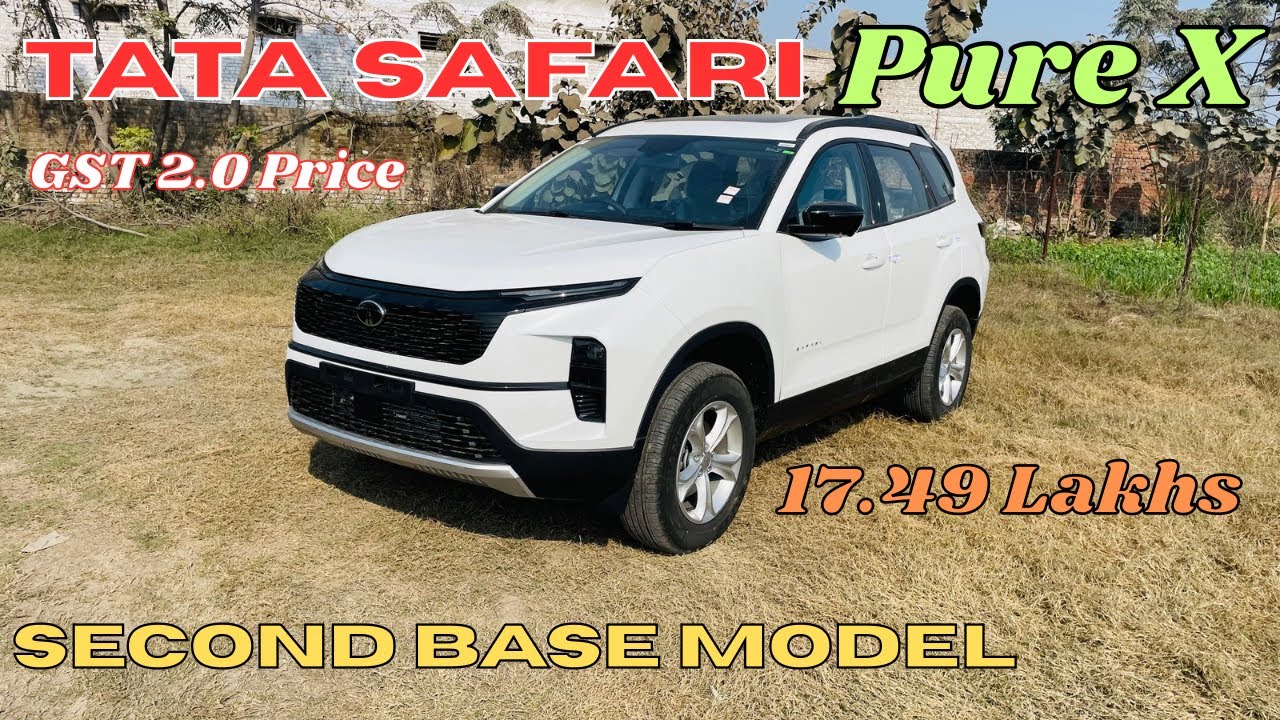 Tata Safari Pure X 2026 Detailed Review | Safar Pure X | Price ...