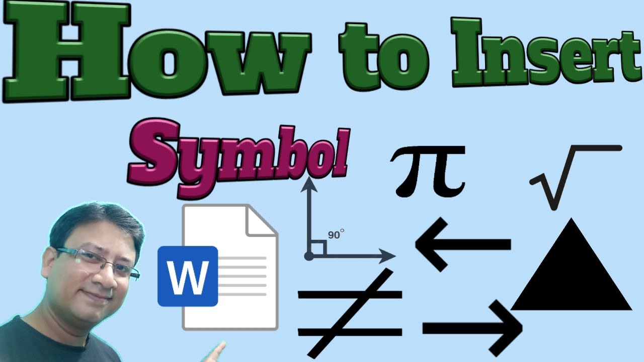 How to insert symbol in ms word 2007 || 2010 || Symbol || ms word in ...
