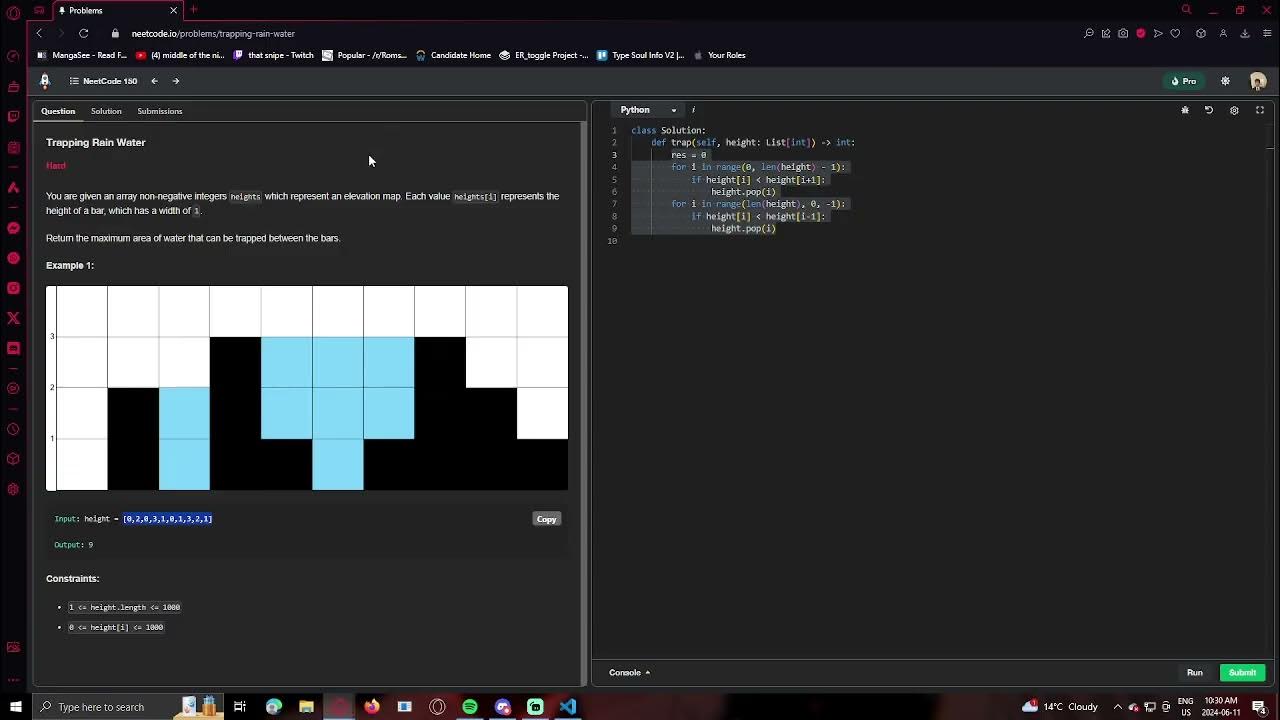 NeetCode [Trapping Rain Water] - Day 22 - YouTube