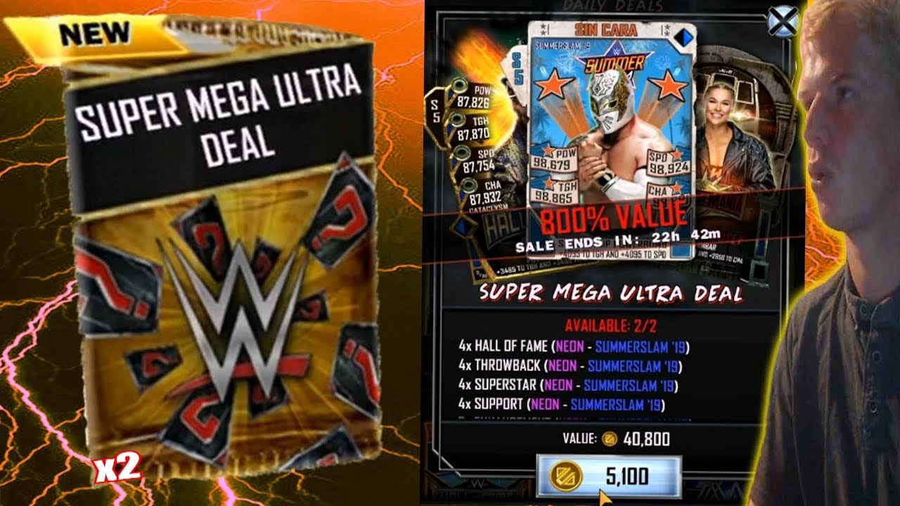 OPENING BOTH OF THE NEW SUPER MEGA ULTRA DEAL PACKS *800% VALUE* | WWE ...