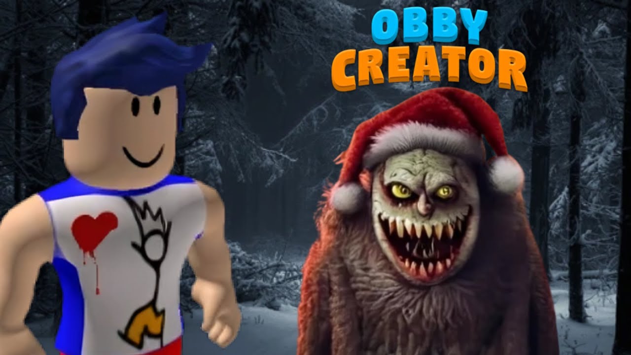 A CHRISTMAS HORROR GAME... | Obby Creator Eternal Winter - YouTube