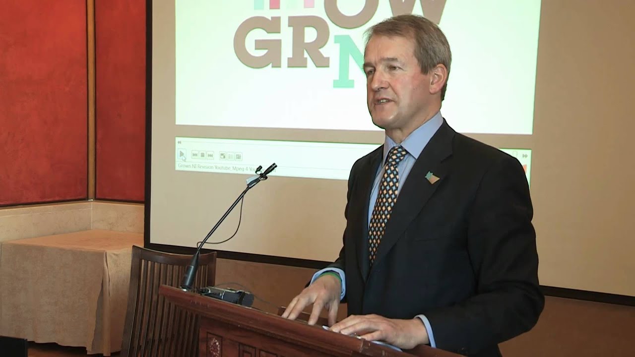 Owen Paterson MP, Secretary of State, speaking at the Grow NI ...