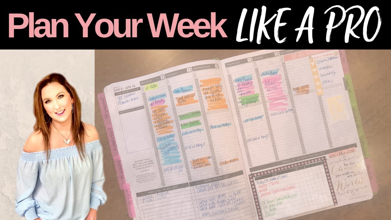 Time Management Tips: How to Plan Your Week LIKE A PRO! - YouTube
