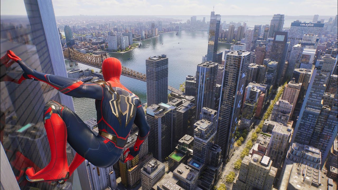 Tom Holland Spider-Man Web Swinging in Spider-Man 2 | No Way Home Suit ...