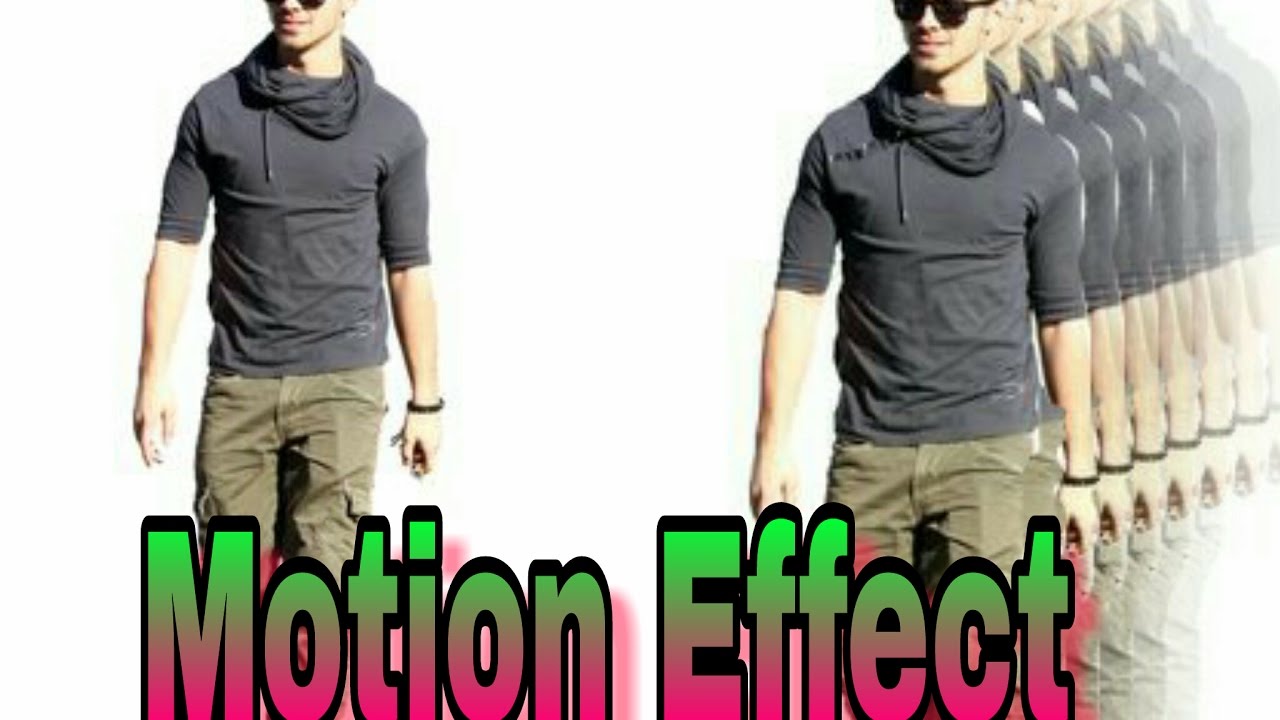 How to give motion effect pics art tutorial - YouTube