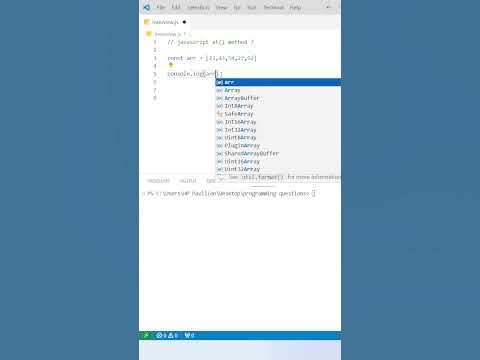 javascript array method #youtubeshorts #shorts - YouTube