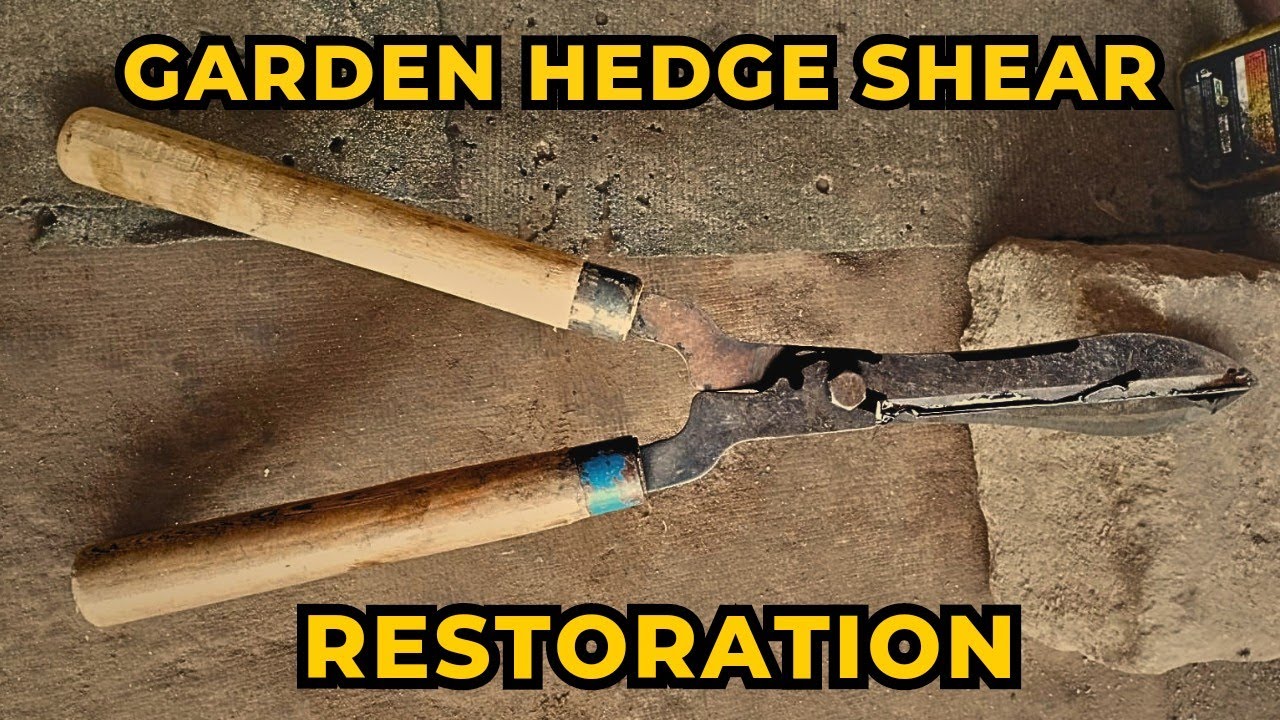 REVIVING THE CUTTING EDGE: The Art of Restoring Hedge Shears - YouTube