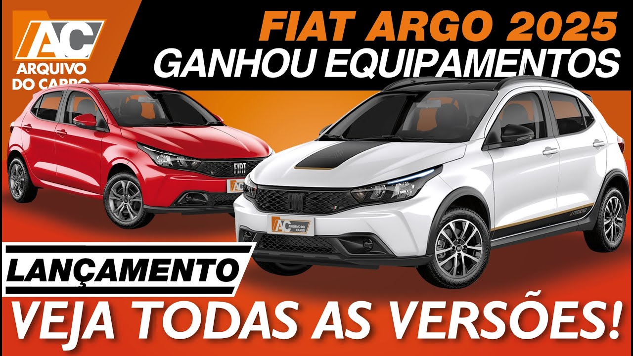 LANÇAMENTO: FIAT ARGO 2025 – ECONÔMICO E ESPAÇOSO, VEJA TABELA COM ...