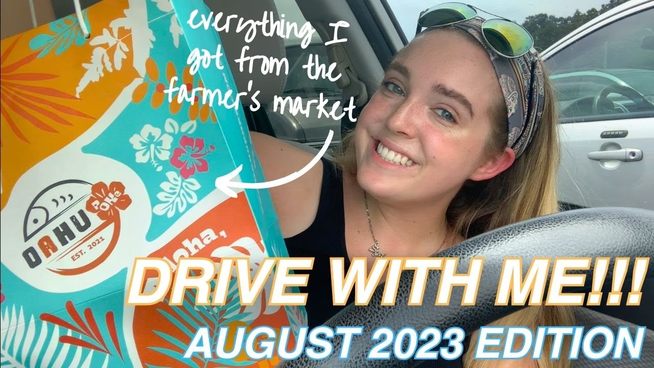 A FARMER'S MARKET HAUL + MY CAR ALMOST BROKE DOWN (Drive with me August ...