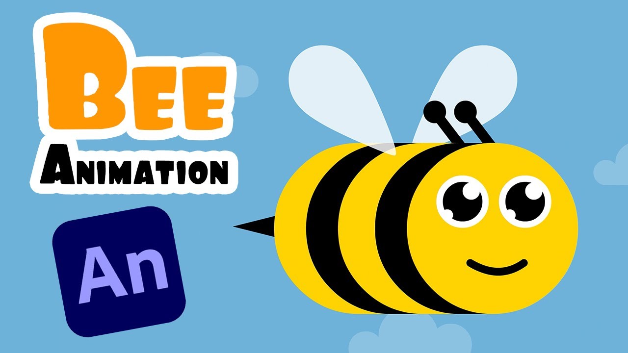 How to create Bee Animation in Adobe Animate (free project) - YouTube