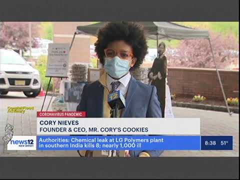 Mr. Cory's Cookies Brings a Tasty Gift to Holy Name - YouTube