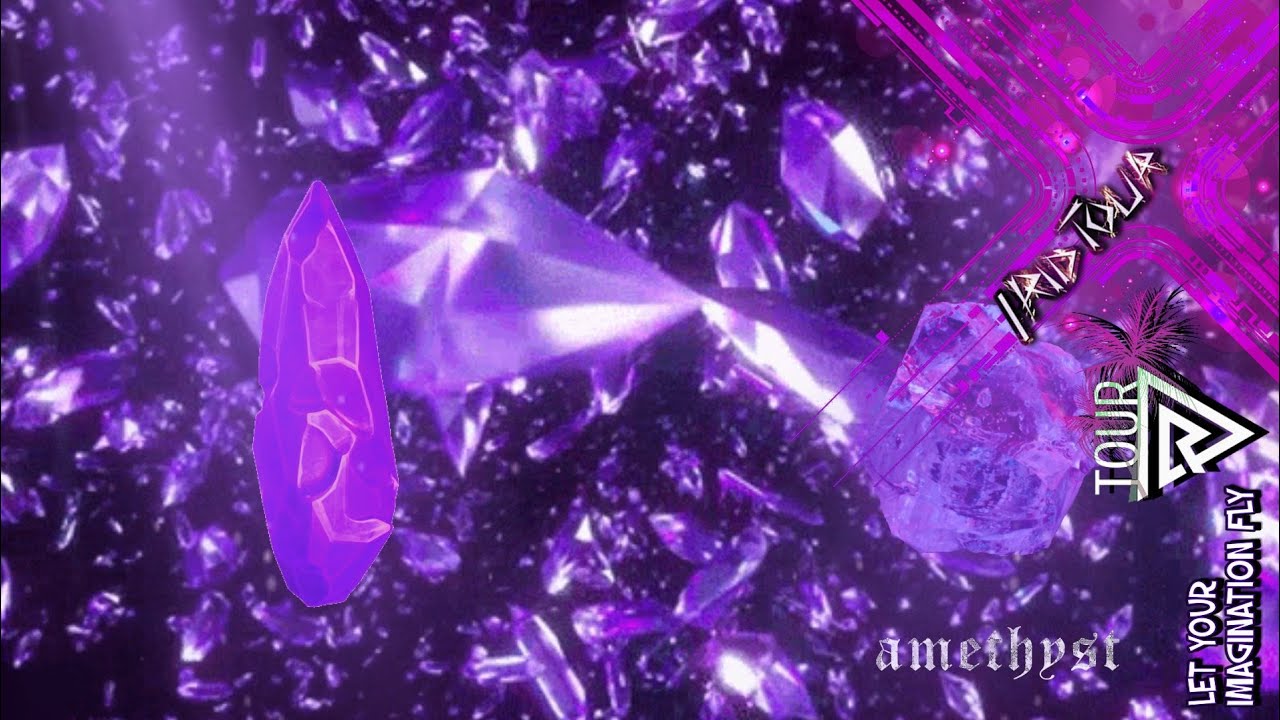 Amethyst gemstone_01_Green Screen_RidTour - YouTube