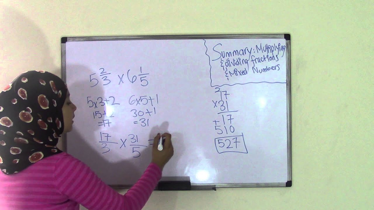 5th Grade Math - Multiplying and Dividing Fractions and Mixed Numbers ...