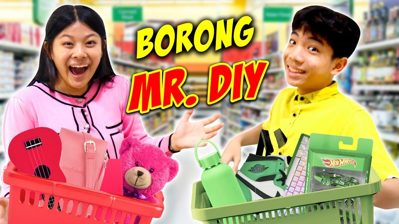 VLOG 1 JAM ! BORONG SERBA WARNA PINK & HIJAU DI MR DIY TERBESARRR ...