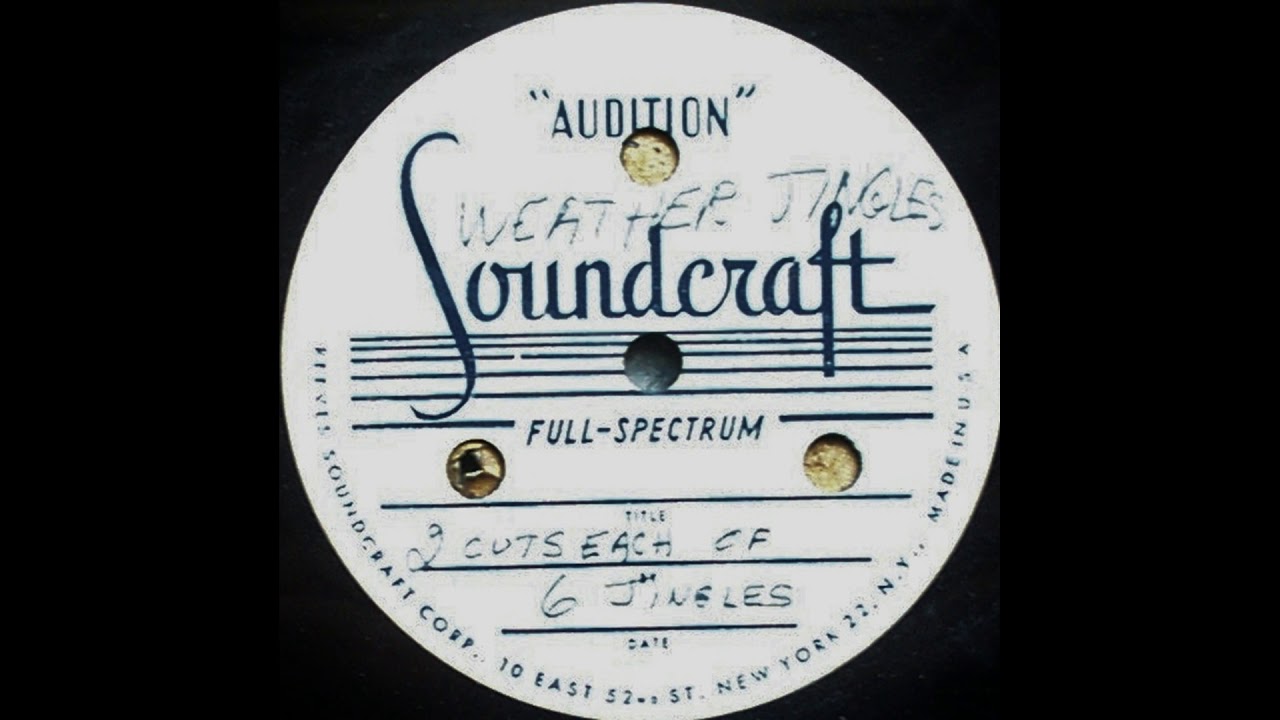 WSYR radio, Syracuse, early 50's weather jingles - YouTube