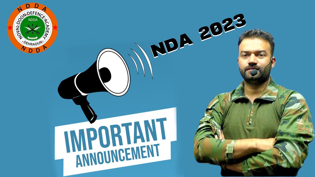 Important Announcement for NDA 2023 | NDA 2023 classes | NDA 2023 free ...