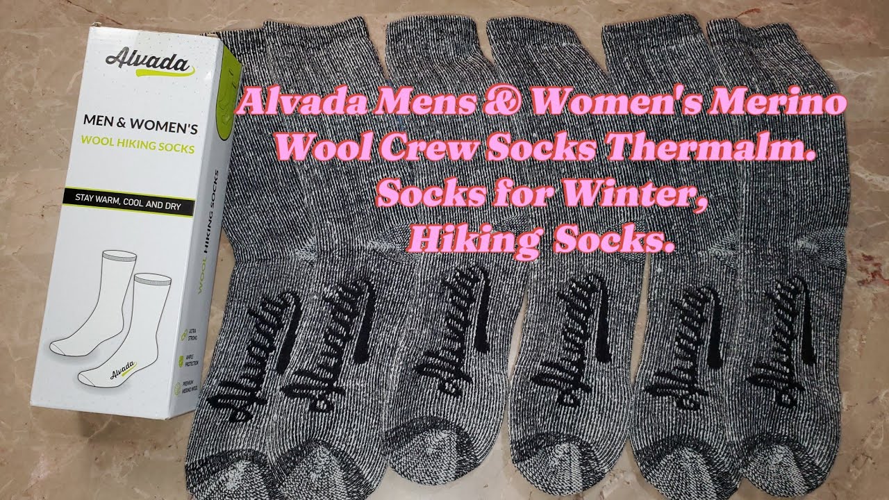 Full video here:Alvada Mens & Women's Merino Wool Crew Socks.Socks for ...