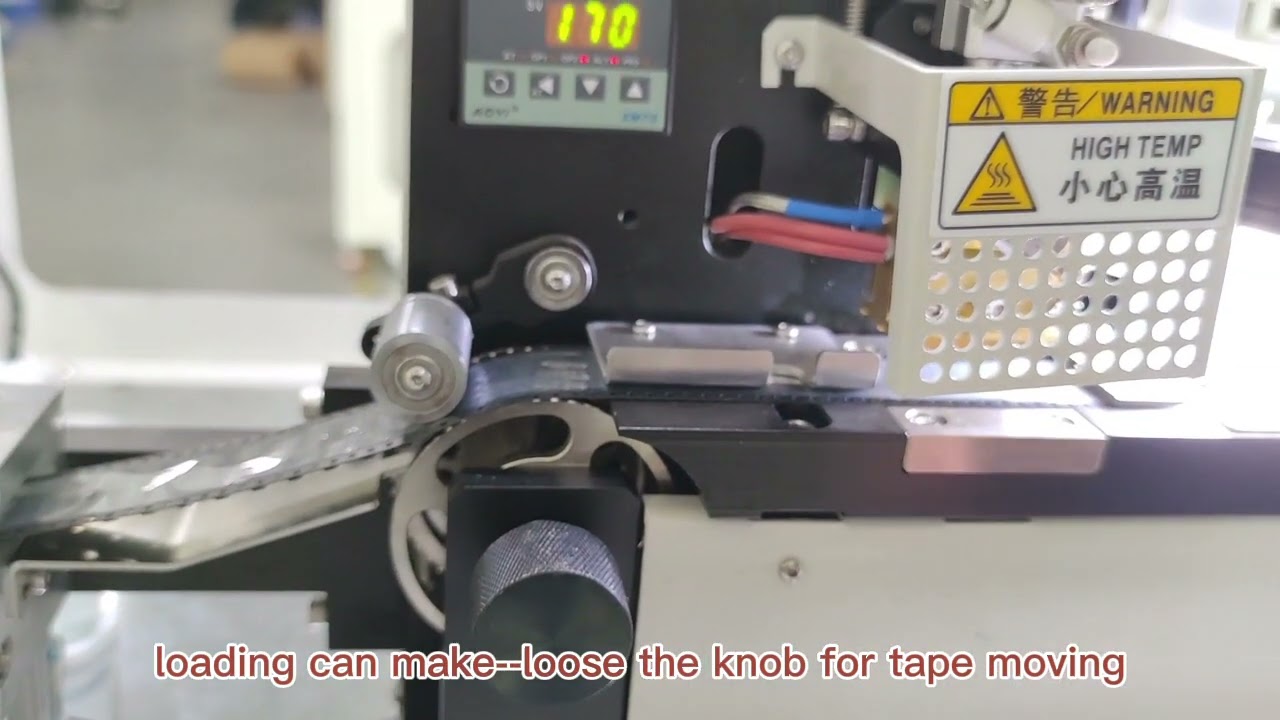 tape and reel machine--parameter setting - YouTube