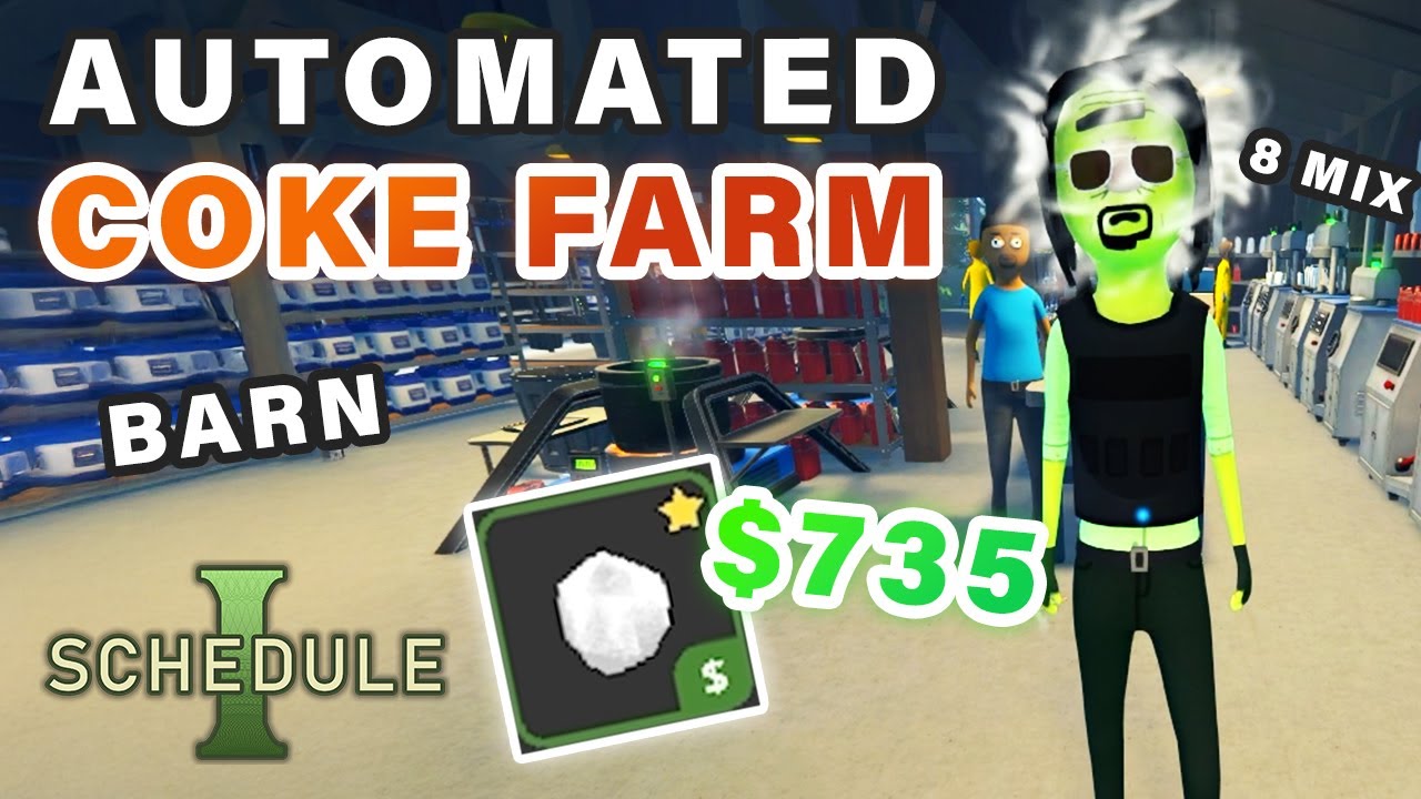 How to make an Automated MEGA Coke Farm Factory | Barn Guide Schedule 1 ...