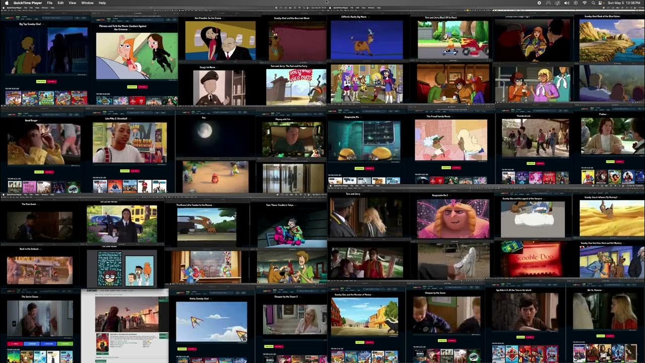 All 48 Movies Playing At The Same Time Vol.1 - YouTube