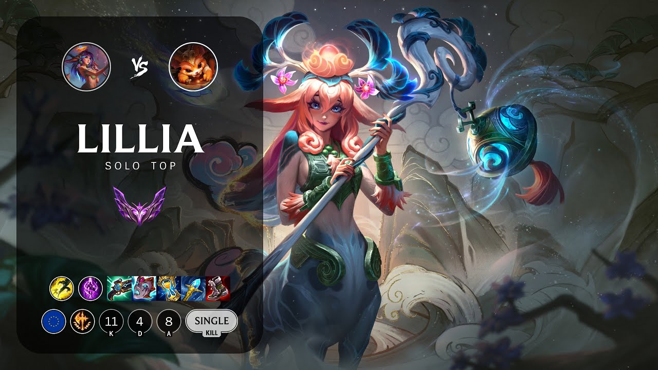 Lillia Top vs Gnar - EUW Master Patch 14.1 - YouTube