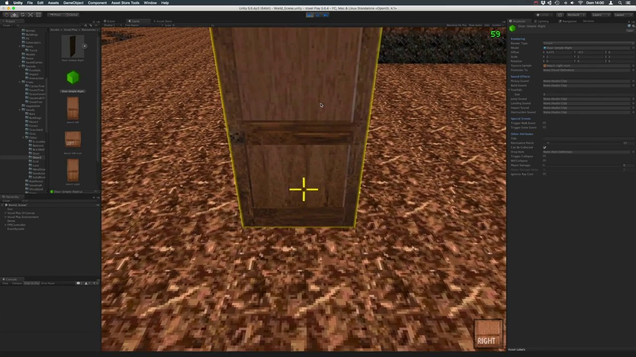 Door creation in Voxel Play - YouTube