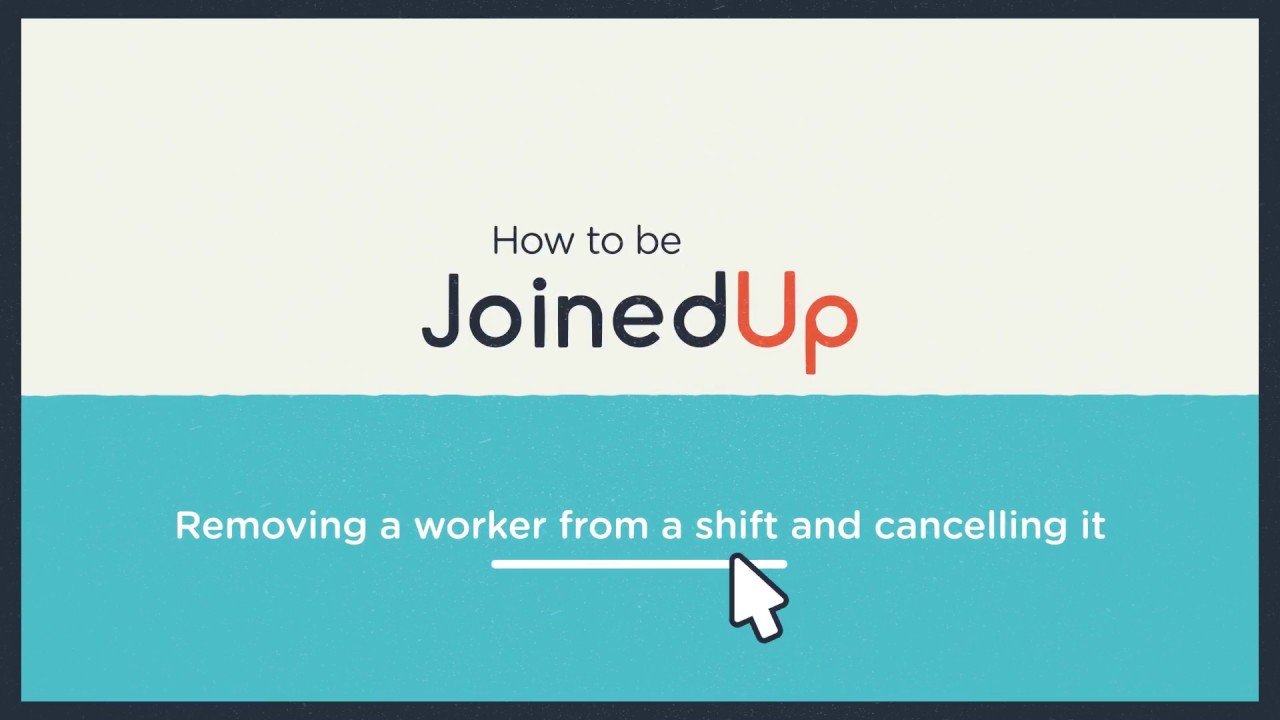 How to cancel a shift and deallocate a worker - YouTube
