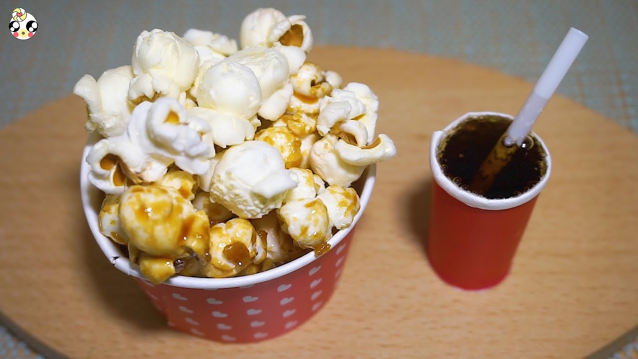 Popcorn & Coke 팝콘 만들기 영화관 놀이 Miniature Asmr - YouTube