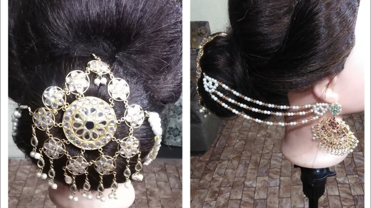 Bridal bun jura hairstyle easy hairstyle - YouTube