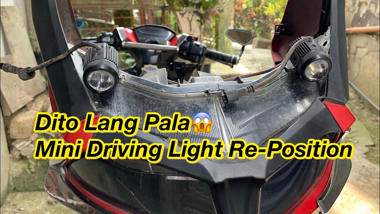 Honda Click 150i | Mini Driving Light New Position | DIY - YouTube