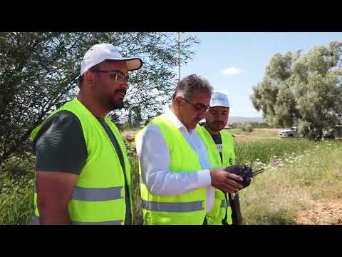 Ilgın'da şeker pancarı tarlaları drone ile ilaçlanıyor